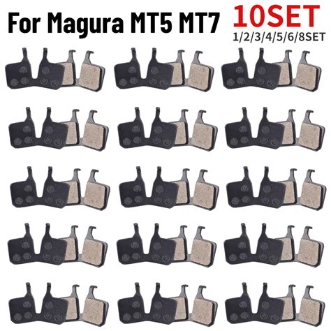수지 M 자전거 유압 디스크 브레이크 패드 Magura Mt5 Mt7 용 조용한 내마모성 교체 액세서리 티몬