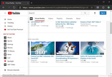 Microsoft Edge Youtube