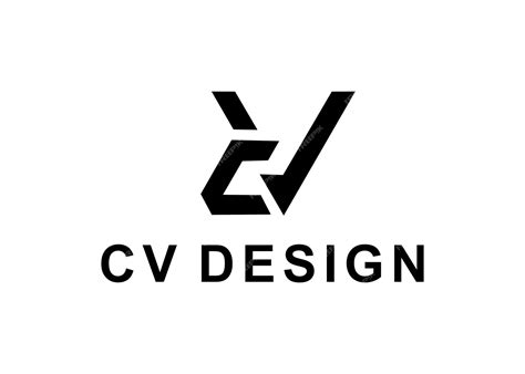 Premium Vector Cv Logo Design Vector Illustration