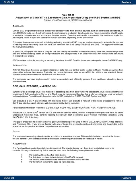 Pdf Automation Of Clinical Trial Laboratory Data Acquisition Using