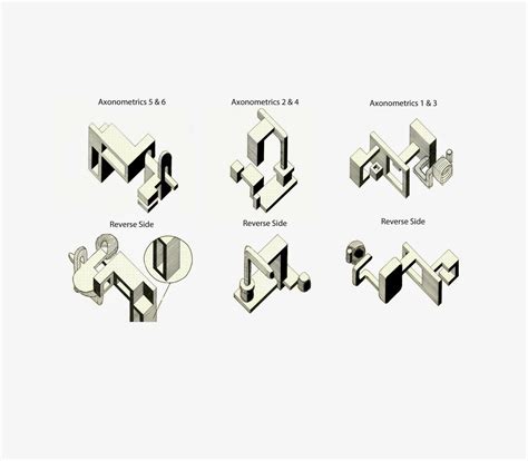 Max Axonometric The Fusion Of Rectangular Prisms