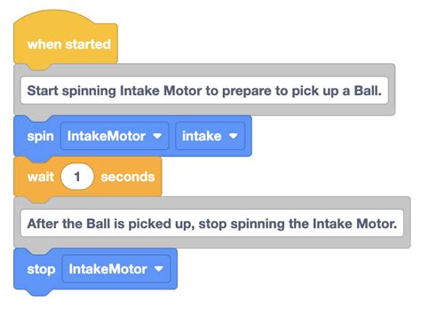 Understanding Robot Specific Blocks On VEXcode VR VIQRC Virtual Skills Rapid Relay VEXcode