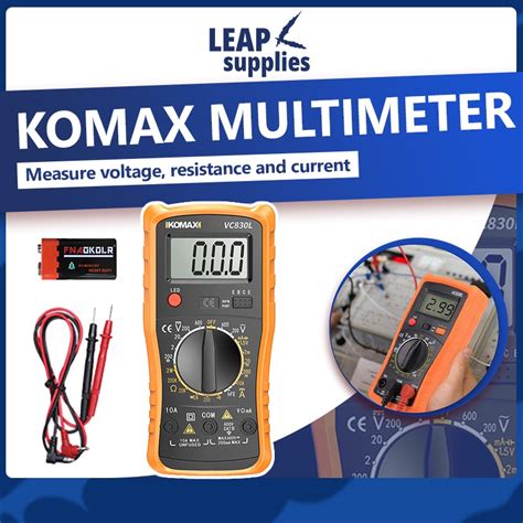Komax Multimeter Voltmeter Voltage Test Meter Shopee Singapore