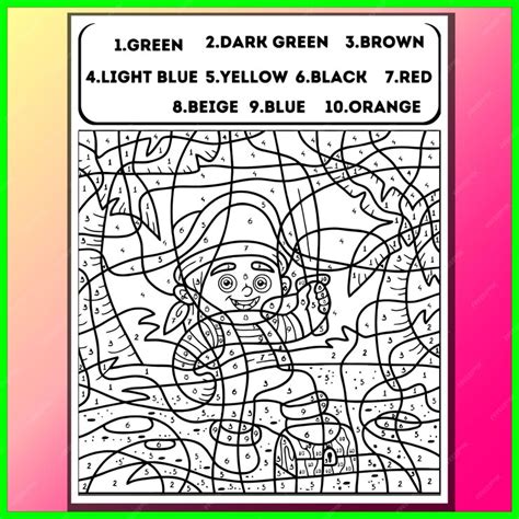 Premium Vector Color By Number