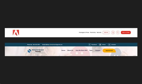 Modern Header Design Template Free Figma