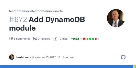 Add Dynamodb Module By Tenlisboa · Pull Request 672 · Testcontainers