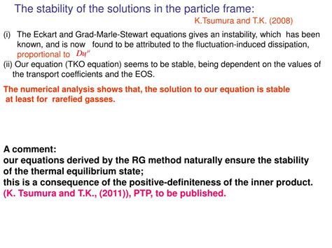Ppt New Forms Of Non Relativistic And Relativistic Hydrodynamic Equations As Derived By The Rg