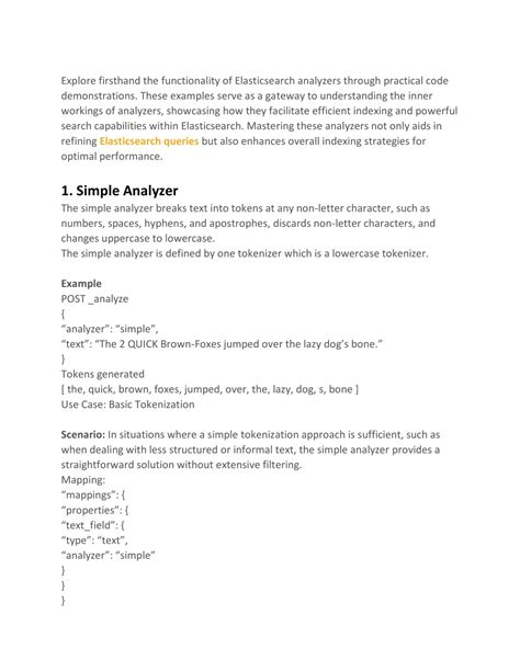 Ppt Elasticsearch Analyzers Field Level Optimization Powerpoint