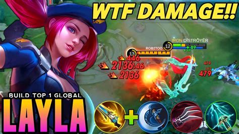 WTF DAMAGE!! LAYLA NEW BEST BUILD & EMBLEM IS HERE! 💀🔥 (1 HIT DELETE ...