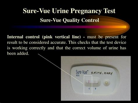 Ppt Sure Vue Urine Hcg Pregnancy Test Powerpoint Presentation Free Download Id 5033935