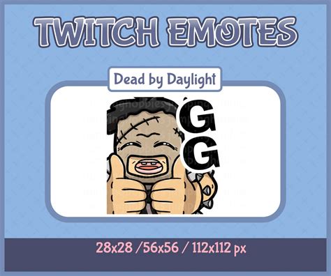 Dbd Gg Kawaii Chibi Bubba Emote Twitch Or Discord Cute Emote For Chat Etsy