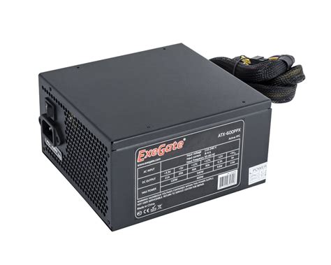 Блок питания 600W Exegate 600PPX ATX EX221642RUS — купить в интернет ...