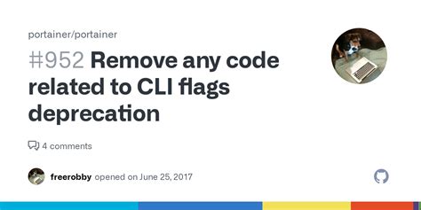 Remove Any Code Related To Cli Flags Deprecation · Issue 952