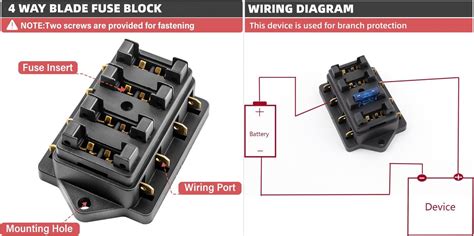 China 12v 24v Auto 4 Way Ato Blade Fuse Box Manufacturers Suppliers