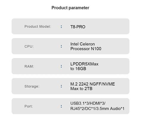 Міні ПК mini pc chatreey intel celeron quad core n100 ddr5 16gb 512gb