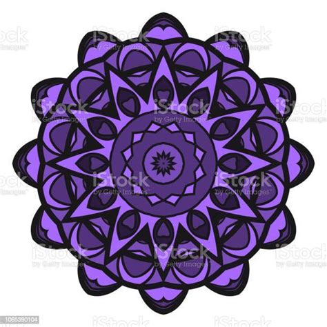 현대 장식 름 모양입니다 꽃 만다라입니다 벡터 일러스트 레이 션 0명에 대한 스톡 벡터 아트 및 기타 이미지 0명 꽃 식물 눈송이 Istock