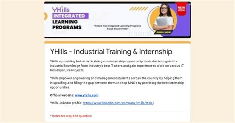 Shobhit Bajpai On Linkedin Live Project Based Training Cum Internship Programs From Yhills
