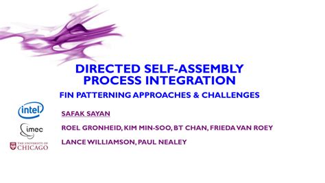 Pdf Directed Self Assembly Process Integration Fin Patterning Approaches And Challenges