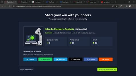 Tryhackme Malware Analysis Fundamentals Mojalefa Letsoara Posted On