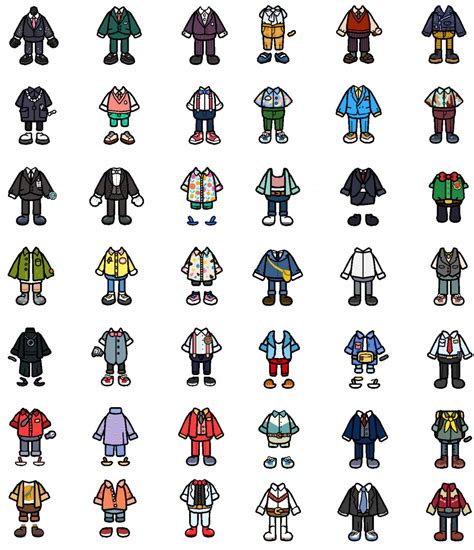 Раскраски Одежда для токи боки 36 шт скачать или распечатать бесплатно 24557