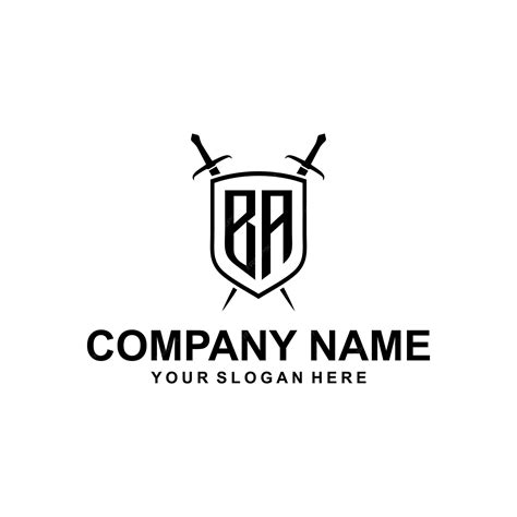 Premium Vector Letter Ba Shield Logo Vector