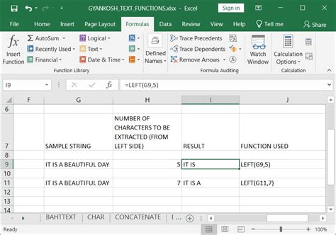 How To Extract Letters From The Left In Excel Using Left Function