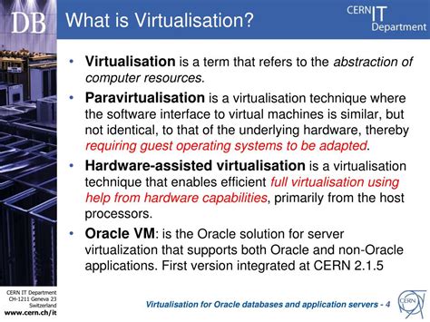 Ppt Virtualisation For Oracle Databases And Application Servers Powerpoint Presentation Id