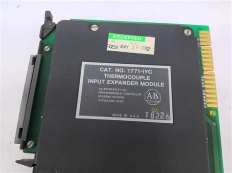 Allen Bradley 1771 Iyc Thermocouple Input Expander Module Bme Bearings And Surplus