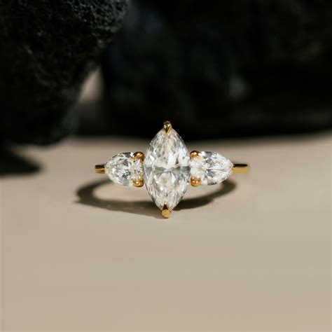 Shop Marquise Cut Mens Engagement Rings Vrai Created Diamonds