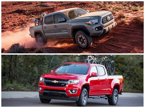 2018 Toyota Tacoma Vs 2018 Chevy Colorado Which Used Midsize Truck