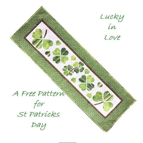 10 Free St Patricks Day Table Runner And Topper Patterns