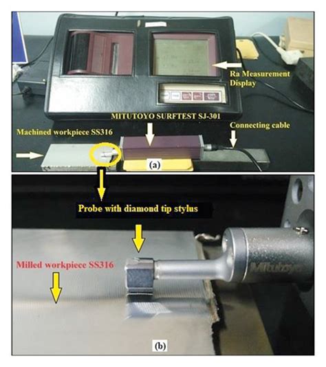 Surface Roughness Tester Mitutoyo Surftest Sj 301 Setup A Surface Download Scientific