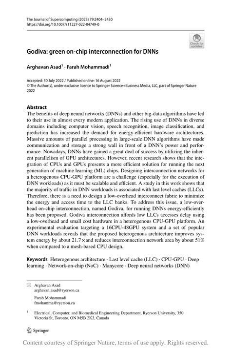 Godiva Green On Chip Interconnection For Dnns