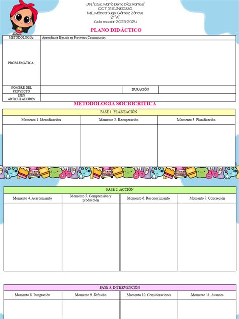Formato Proyecto Comunitario Descargar Gratis Pdf Aprendizaje