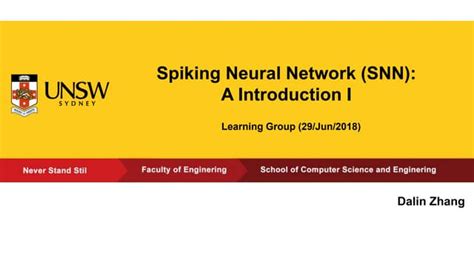Spiking Neural Network An Introduction I Pptx Physics Science