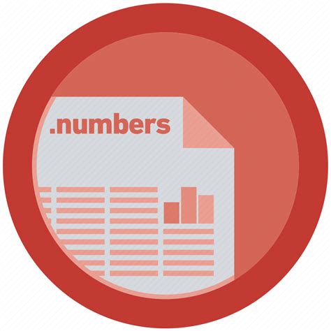 Document Extension File Format Numbers Round Roundettes Icon