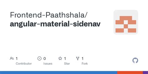 Github Frontend Paathshalaangular Material Sidenav