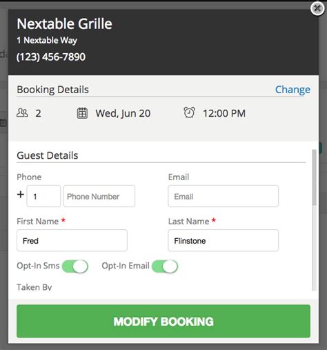 Modifying A Booking On The Web Portal Book