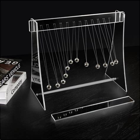 Newtons Cradle Pendulum With 7 Balls Balance Ball 60 Sec