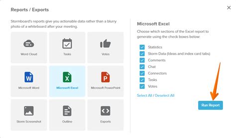 How To Generate A Microsoft Excel Report In Stormboard Insider Apps