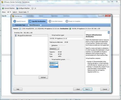 VMWare Converter How To Guide Swivel Knowledgebase
