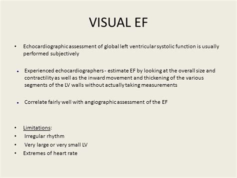 Evaluation Of Systolic Function Of Left Ventricle By Echocardiography