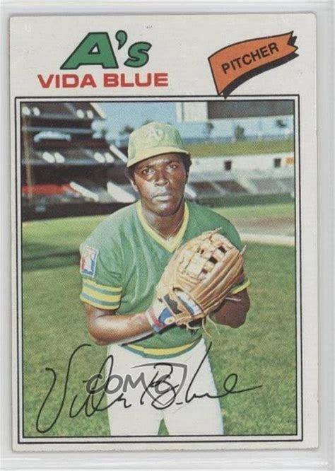 Vida Blue Baseball Card 1977 Topps Base 230