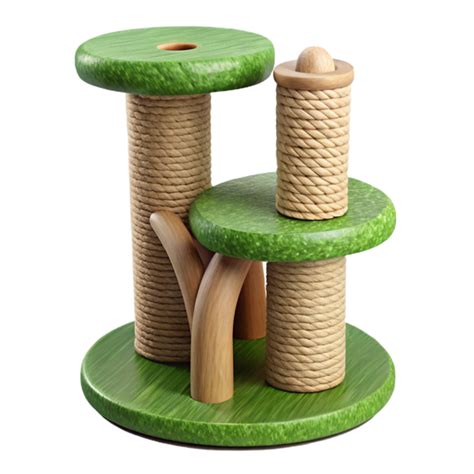 Eco Friendly Cat Tree With Sisal Posts 56086504 Png