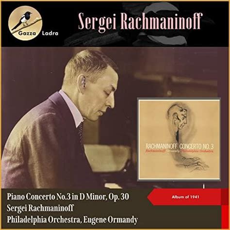 Sergei Rachmaninoff Piano Concerto No3 In D Minor Album