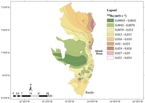 Isodose Curves According To Geographic Coordinates And Respective