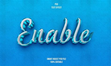Premium Psd Enable Text Effect