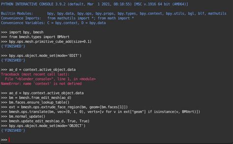 Mesh Blender Crashes Using A Bmesh Python Operator Blender Stack