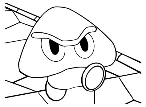 Goomba Coloring Page Printable [2025]