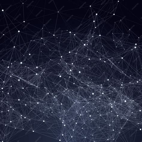 Premium Vector Abstract Triangles Space Low Poly Dark Background Light Connection Structure